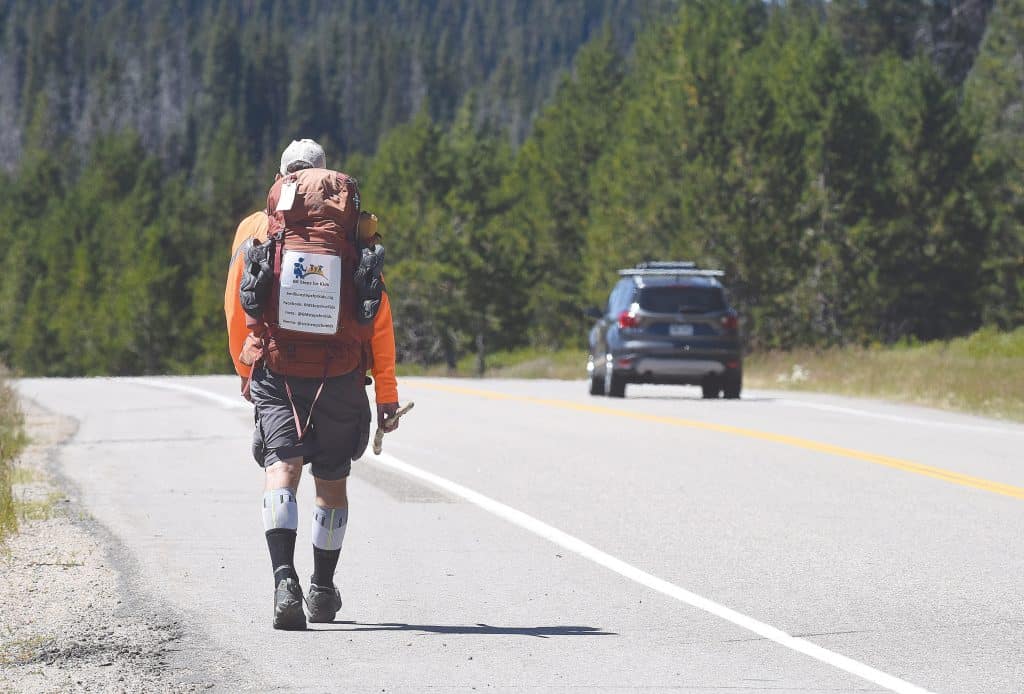 Priest makes Steamboat a stop on his 6 Million Steps for Kids journey ...